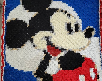 Mickey Mouse C2c Blanket - Etsy