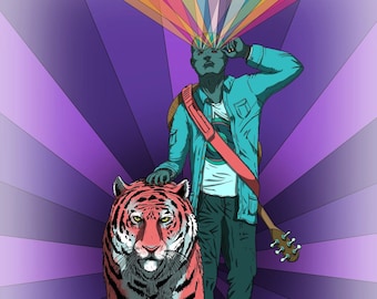 Boss Tiger Wall Art - Etsy