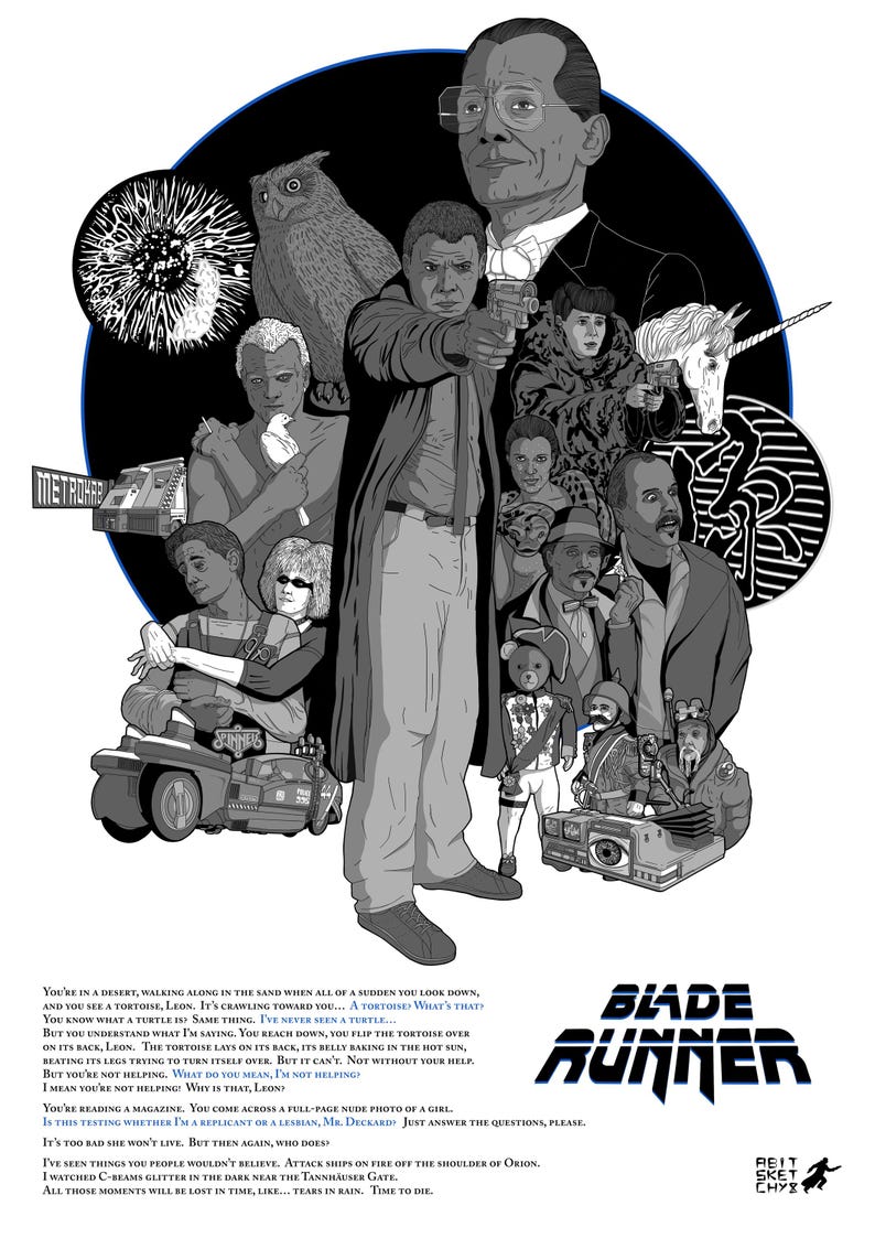 Blade Runner Fan Movie Poster - Wall Hanging - Print - Etsy