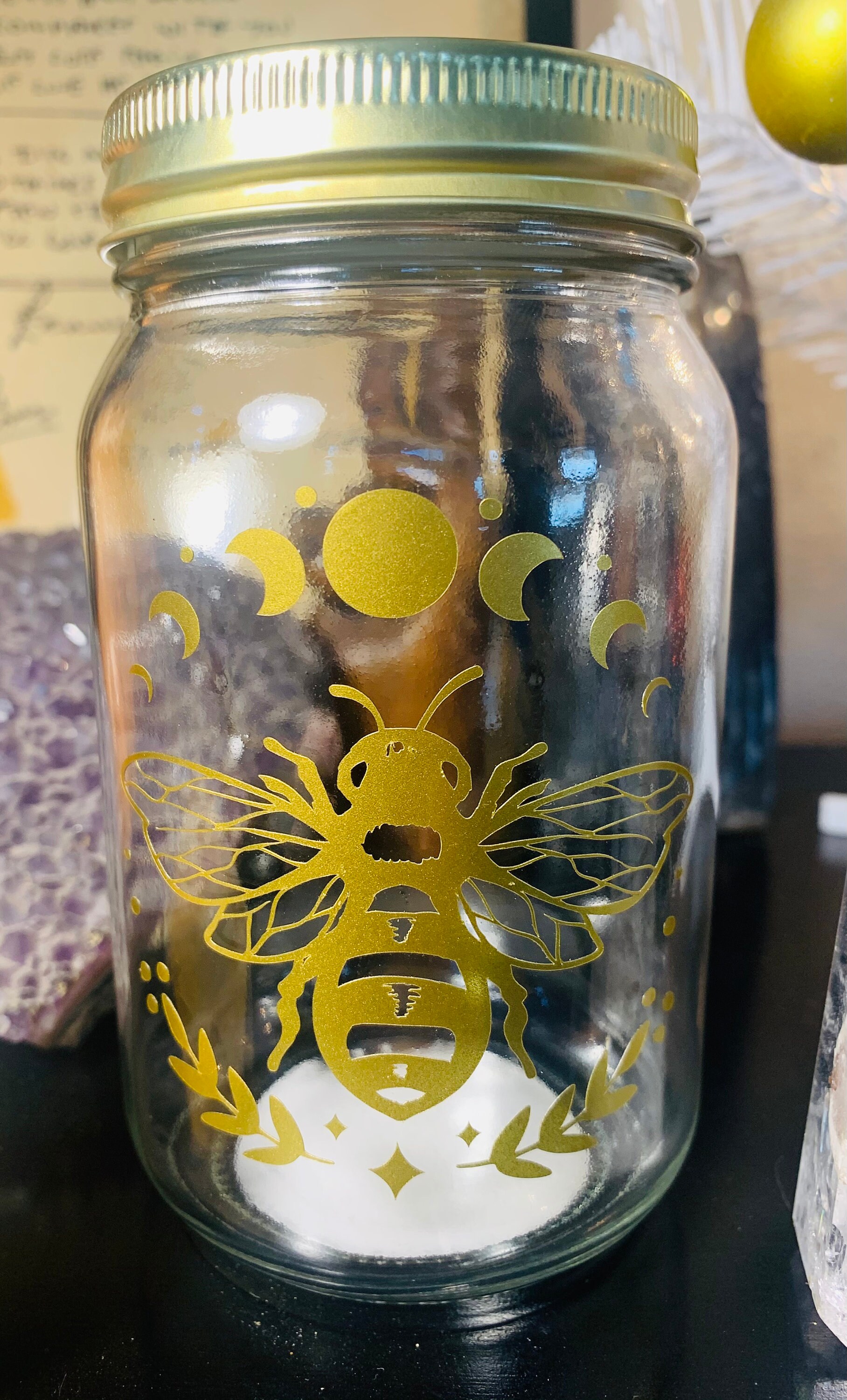 New Bee Moon Phases Jar Herbs Moon Water Apothecary Ritual Potions ...