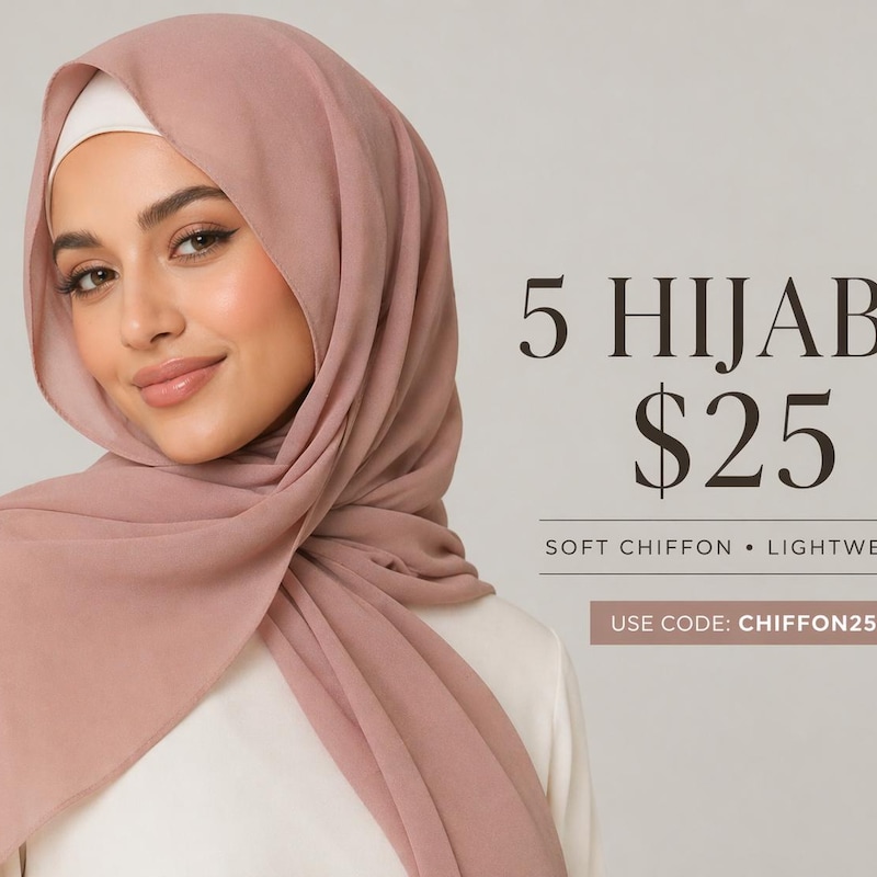 Modest Hijab Set - Etsy
