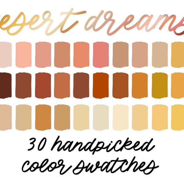 Desert Color Palette - Etsy