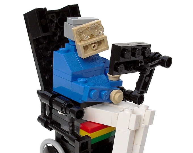 Stephen Hawking in Toy Brick on Wheelchair, the Standard Model With ...