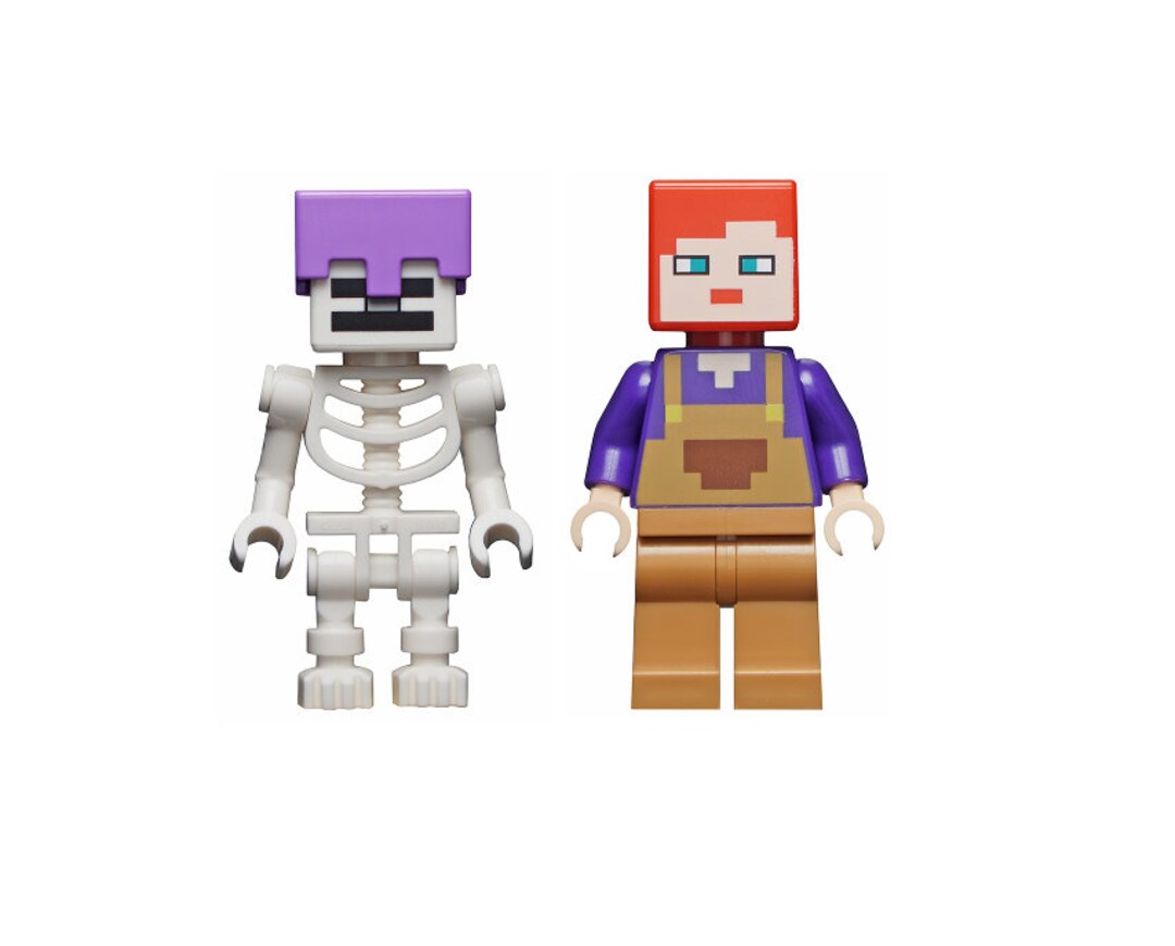 LEGO® Minecraft Minifigure - One Minifig Farmhand or Skeleton - Etsy