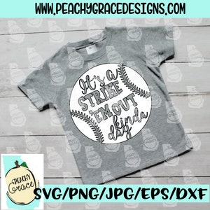 Baseball SVG, Strike 'em Out SVG, Strike'em Out Kinda Day File ...