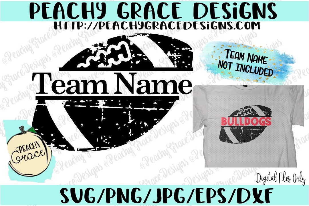 Football Split Team Svg Distressed Svg, Southern Svg, Football Mom Svg ...