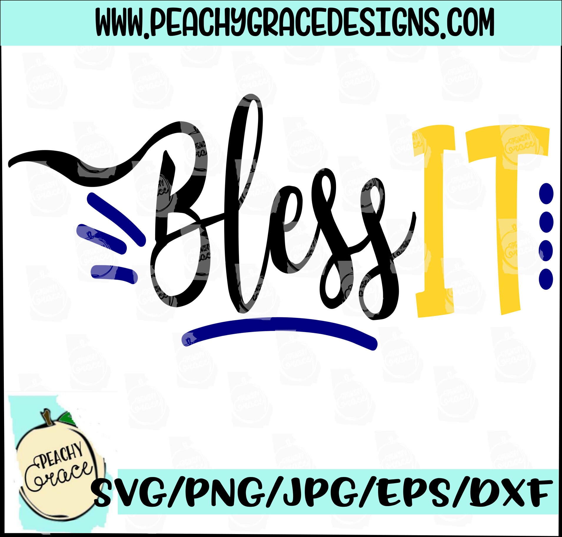 Bless It SVG Blessed SVG Sassy SVG Southern Cutting File - Etsy