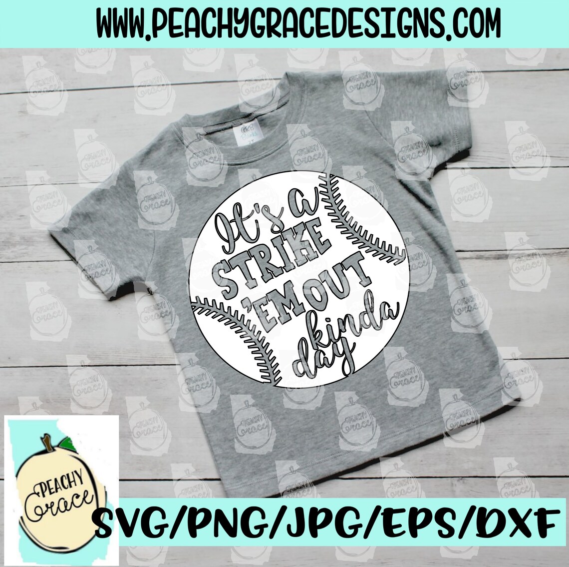 Baseball SVG, Strike 'em Out SVG, Strike'em Out Kinda Day File ...