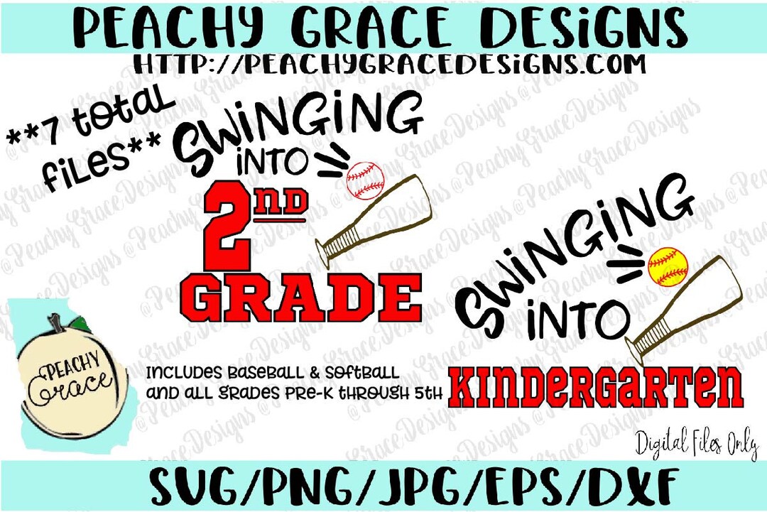 Back to School Bundle, Baseball, Softball, Swinging, Student, All ...