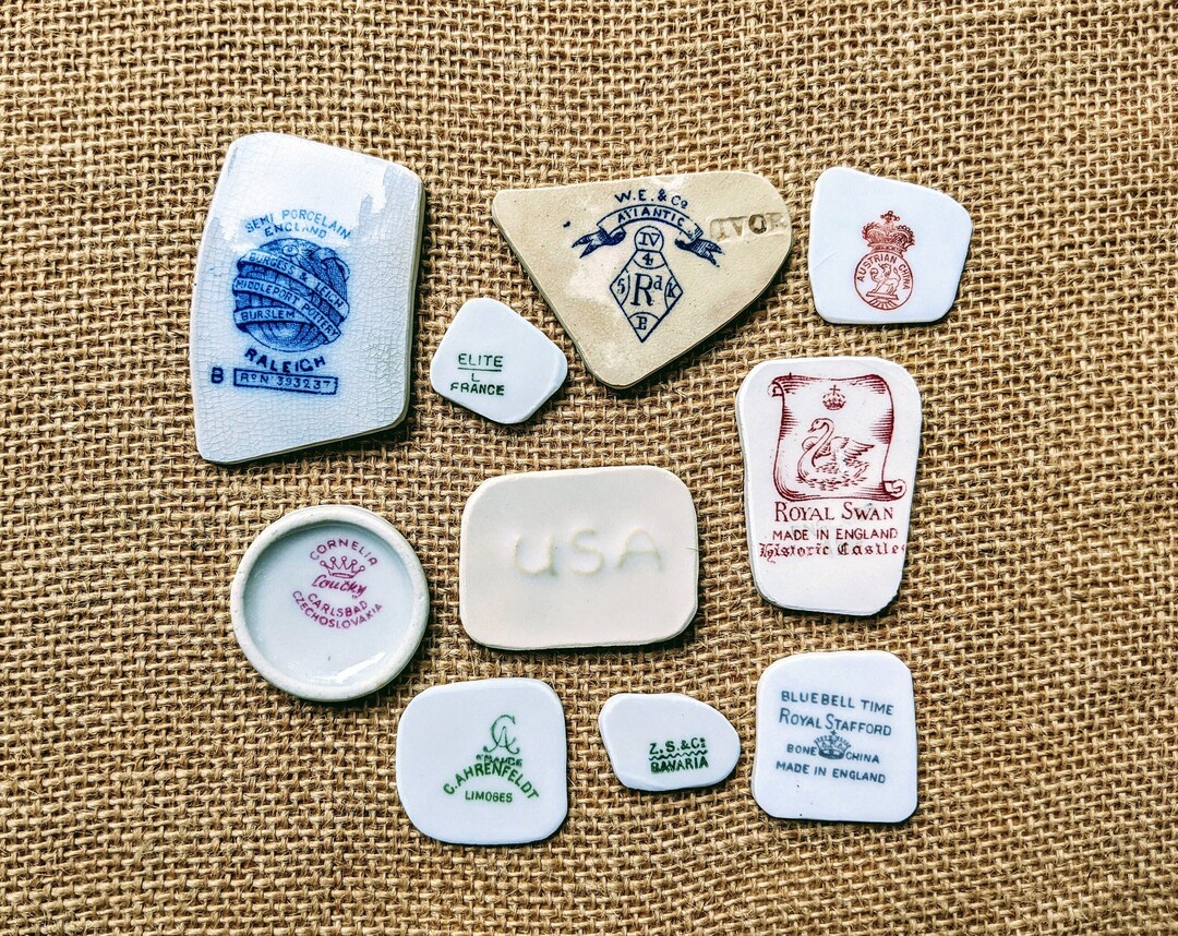 Vintage Back Stamps: Czechoslovakia England France - Etsy