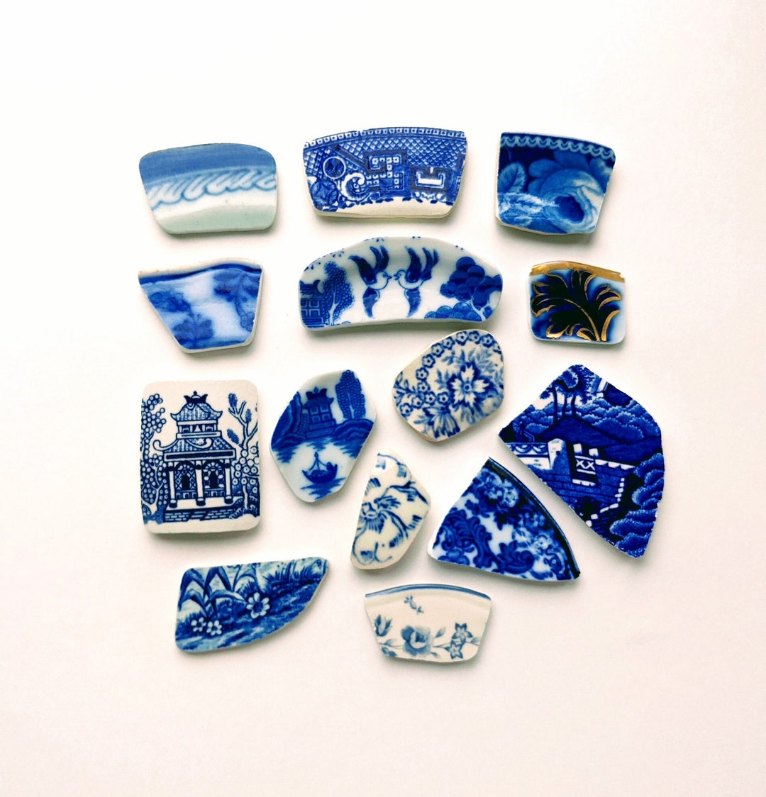 Vintage & Antique Broken China Pieces for Mosaics, Jewelry, Crafts - Etsy