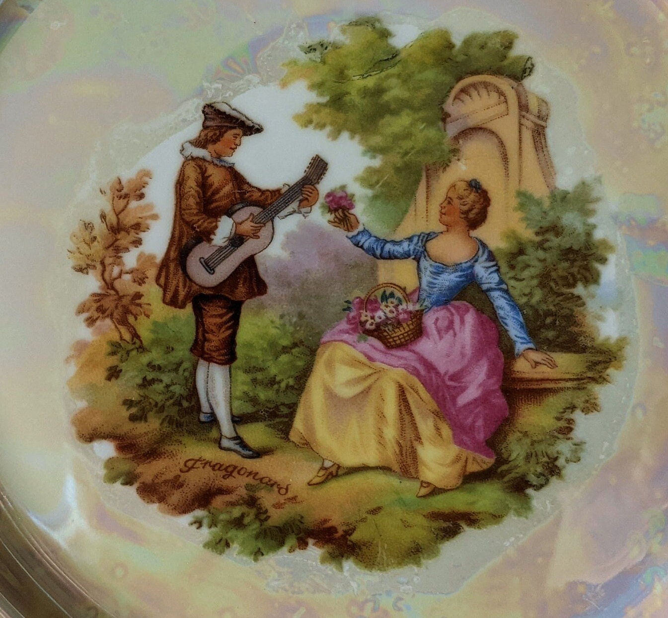 WINTERLING Bavarian China Courting Couples Lusterware China - Etsy