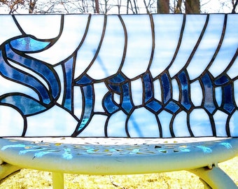 DEPOSIT for Custom Name Stained Glass - Etsy