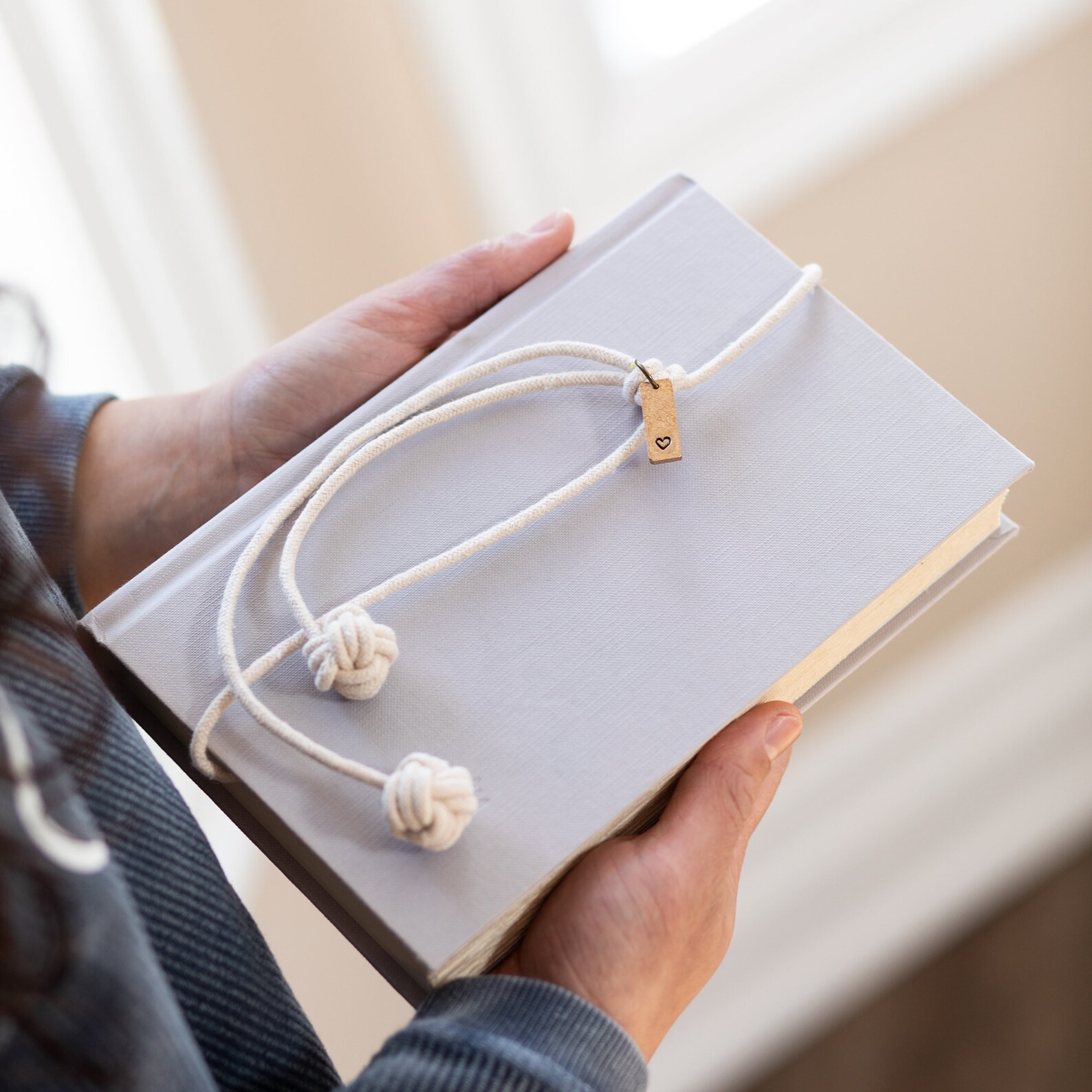 Bookmark- Slide Knot Custom Bookmark, Cotton Cord, Cotton Bookmark ...