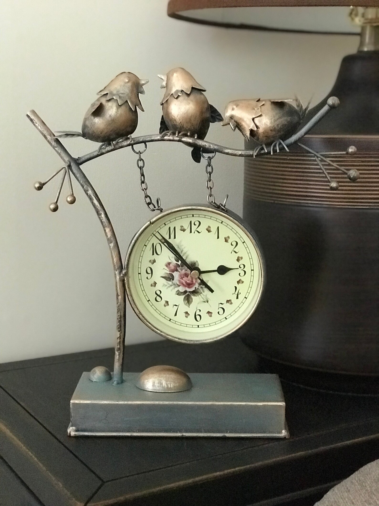 Bird Clock, Metal, Country, Vintage, Antique Clock, Nice Gift for ...