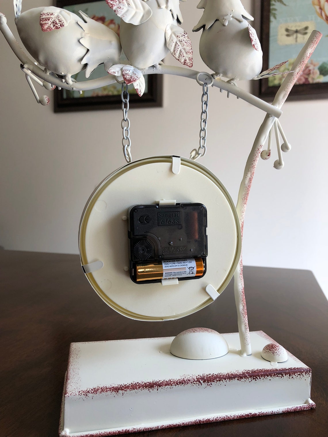 Bird Clock, Metal, Country, Vintage, Antique Clock, Nice Gift for ...