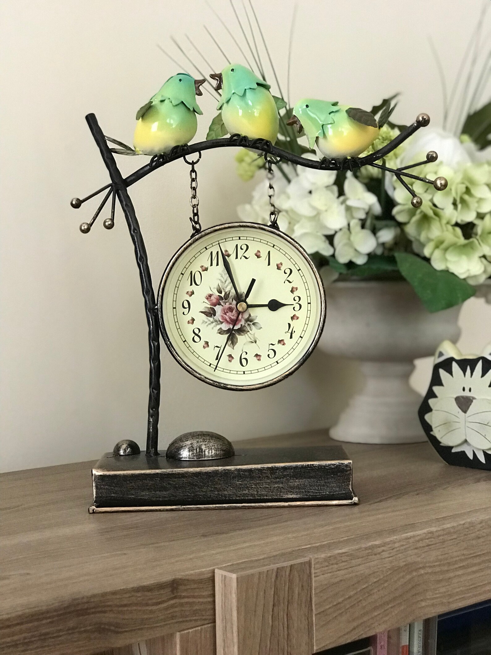 Bird Clock, Metal, Country, Vintage, Antique Clock, Nice Gift for ...