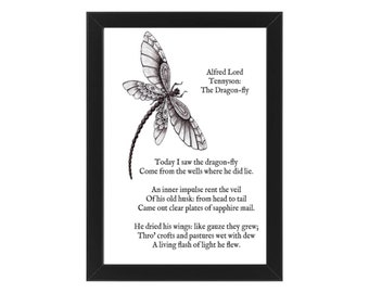 Dragonfly poem | Etsy