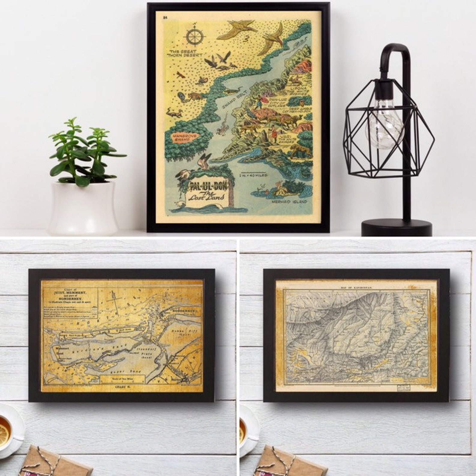 Literary Three Antique Map Set Tarzan Riddle Of The Sands Etsy literary-three-antique-map-set-tarzan-riddle-of-the-sands-etsy