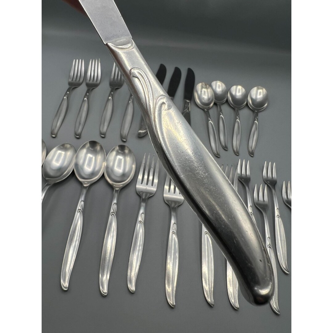 24 Piece 1958 William Rogers Silver Plate Flatware SWEEP Pattern ...