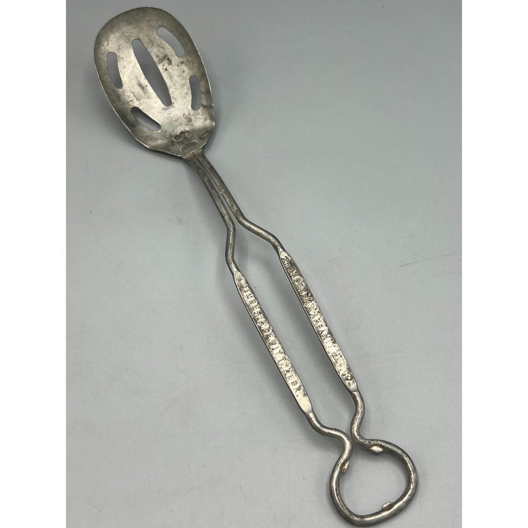 1940s Slotted Metal Spoon and Bottle Opener Little Hatchet Flour Wilber ...