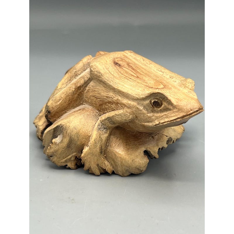Wooden Frog - Etsy