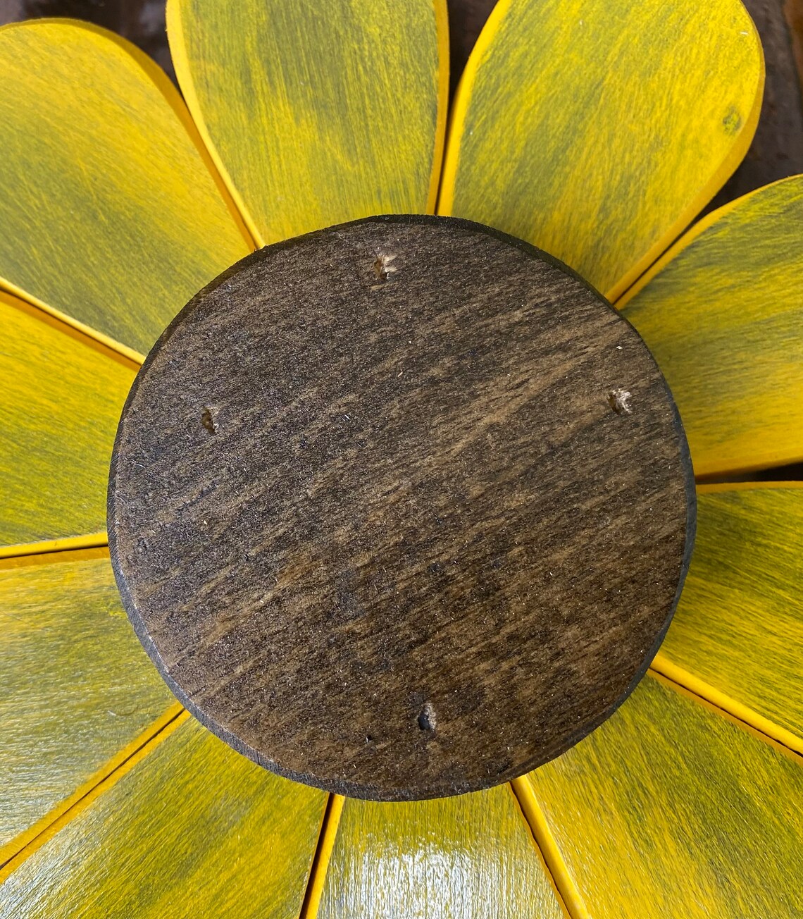 Miniature Dark Yellow Wooden Flower Wall Decoration - Etsy