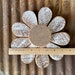 Miniature Rough Sawn White Daisy Wall Art Handcrafted From Reclaimed ...