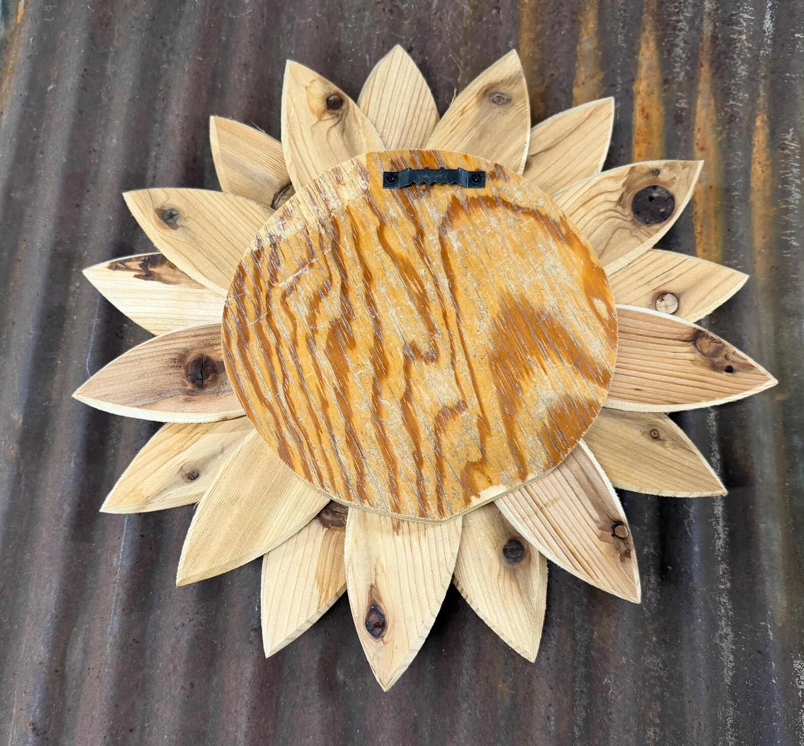 Rustic Wall Accent Knotty Cedar Flower Handcrafted From Reclaimed ...