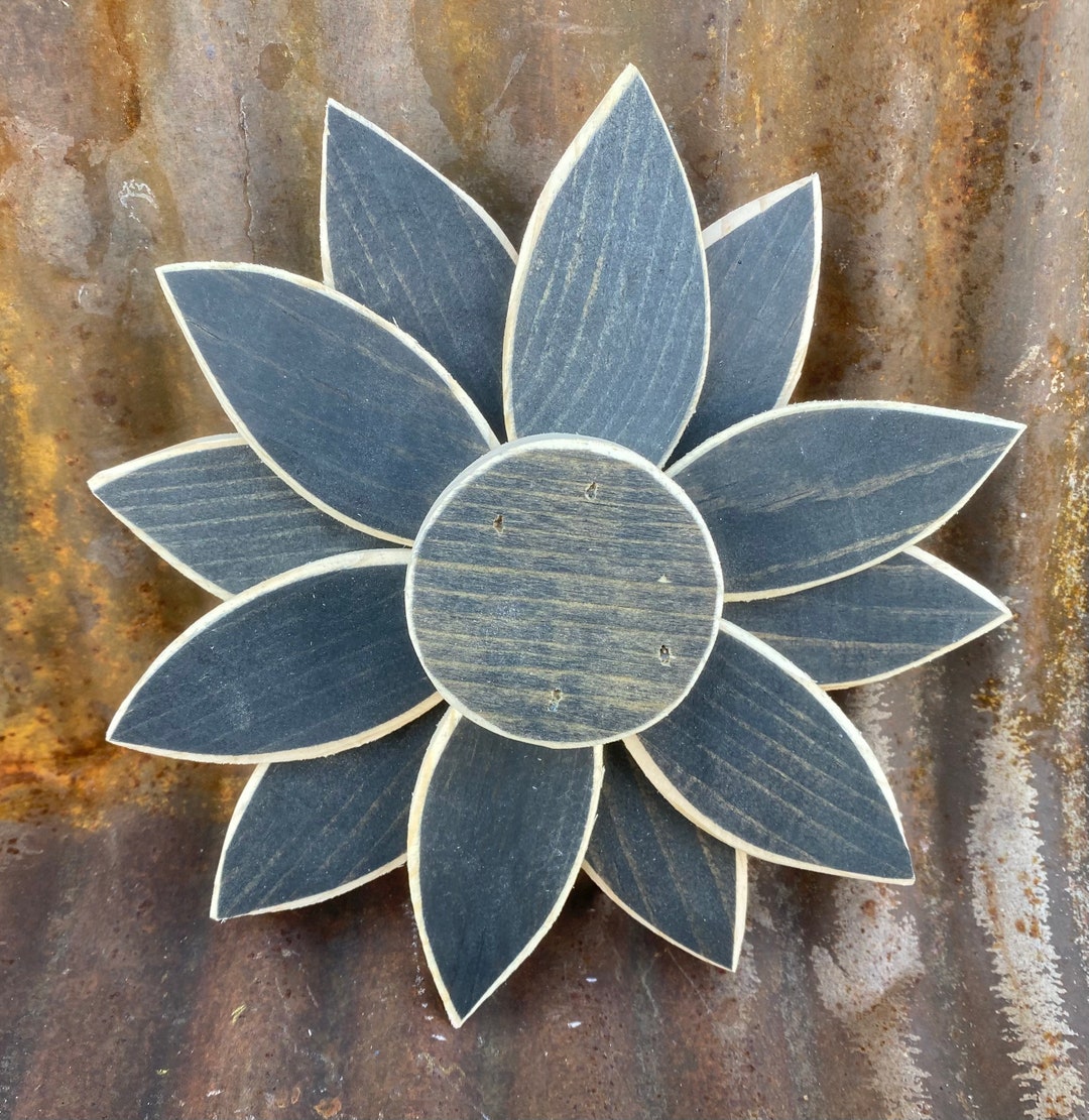 Miniature Ebony Wooden Flower - Etsy