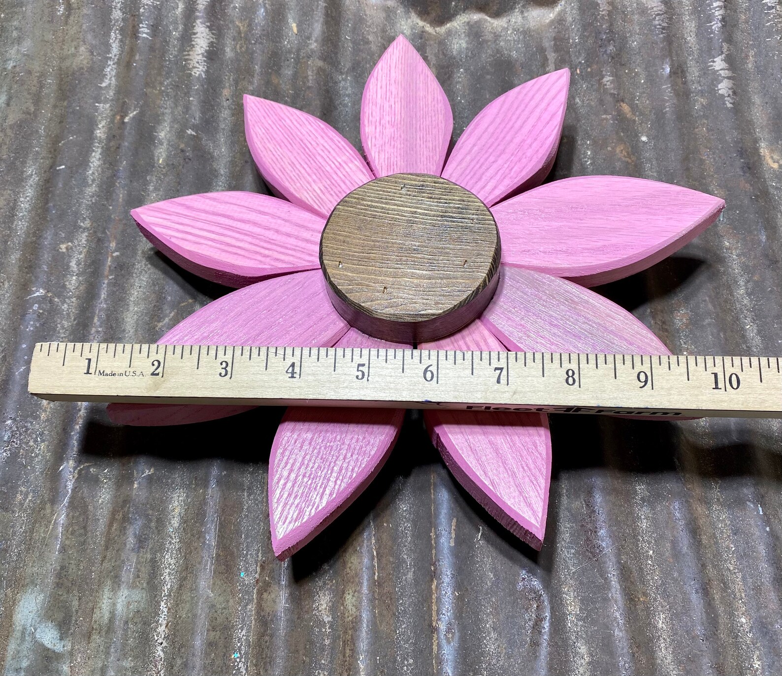 Pink Wooden Daisy Wall Decoration Handcrafted From Reclaimed - Etsy