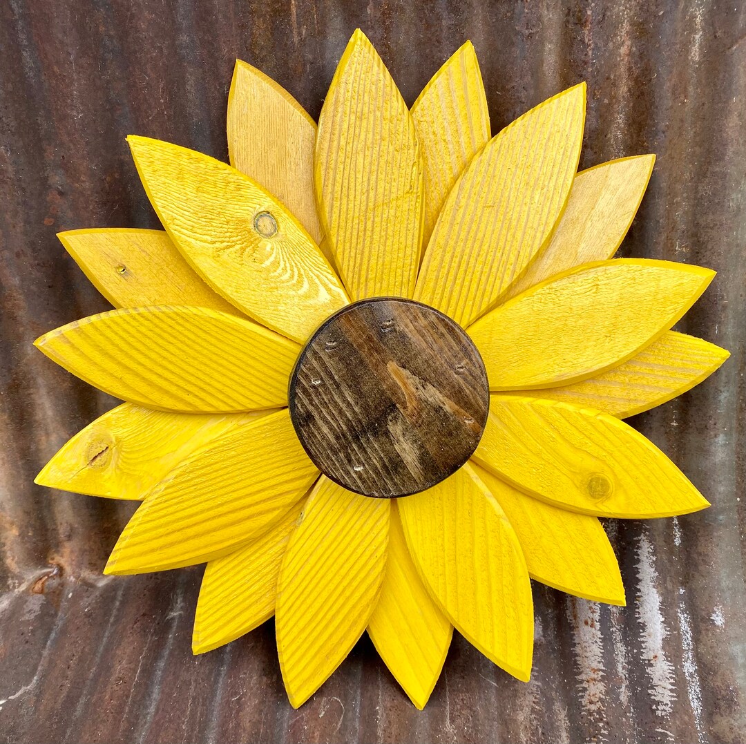 Yellow Daisy Wallflower Home Wall Decor Handmade From - Etsy