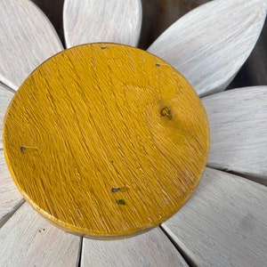 White Wooden Daisy Wallflower Handmade From Salvaged Reclaimed Oak - Etsy
