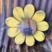 Miniature Yellow Hardwood Daisy Wall Decoration Handcrafted From ...