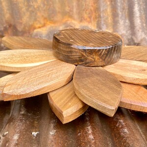 Natural Wood Finish Maple Flower Wall Decoration Crafted From Reclaimed ...