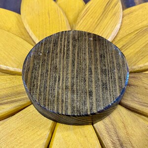 Dark Yellow Wooden Flower Wall Decoration Handcrafted From Repurposed ...