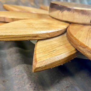 Natual Cherry Wood Flower Handmade From Reclaimed Upcycled Salvage ...
