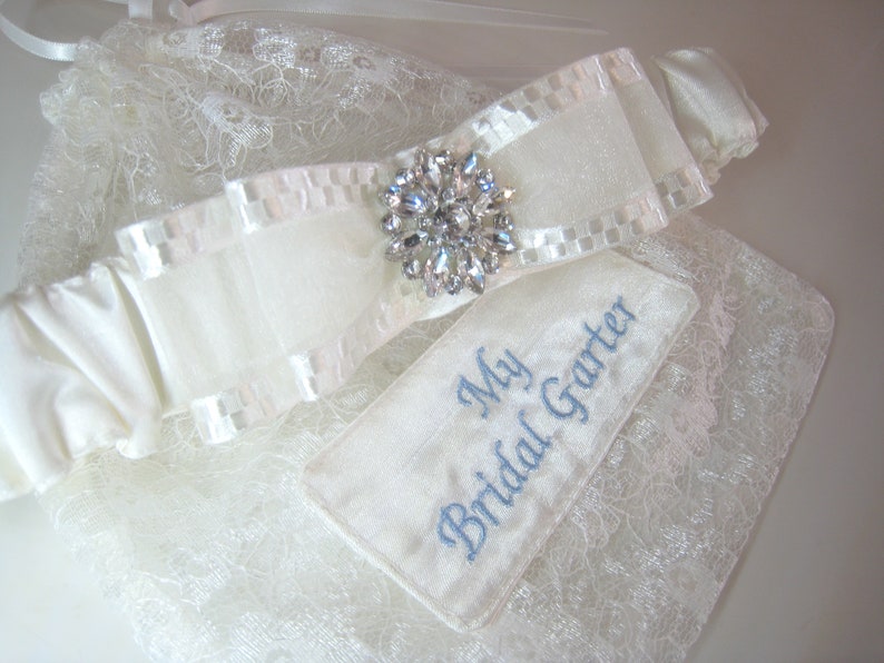 2024 Personalised Garters Wedding Garter Handmade Wedding Garter ...
