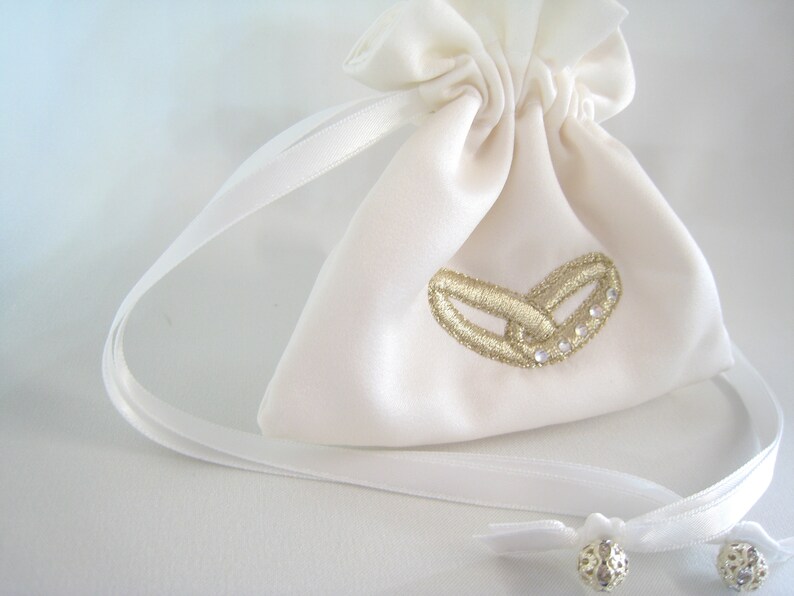 Swarovski Wedding Ring Bag Ring Bearer Bag Wedding Ring Holder Bridal ...