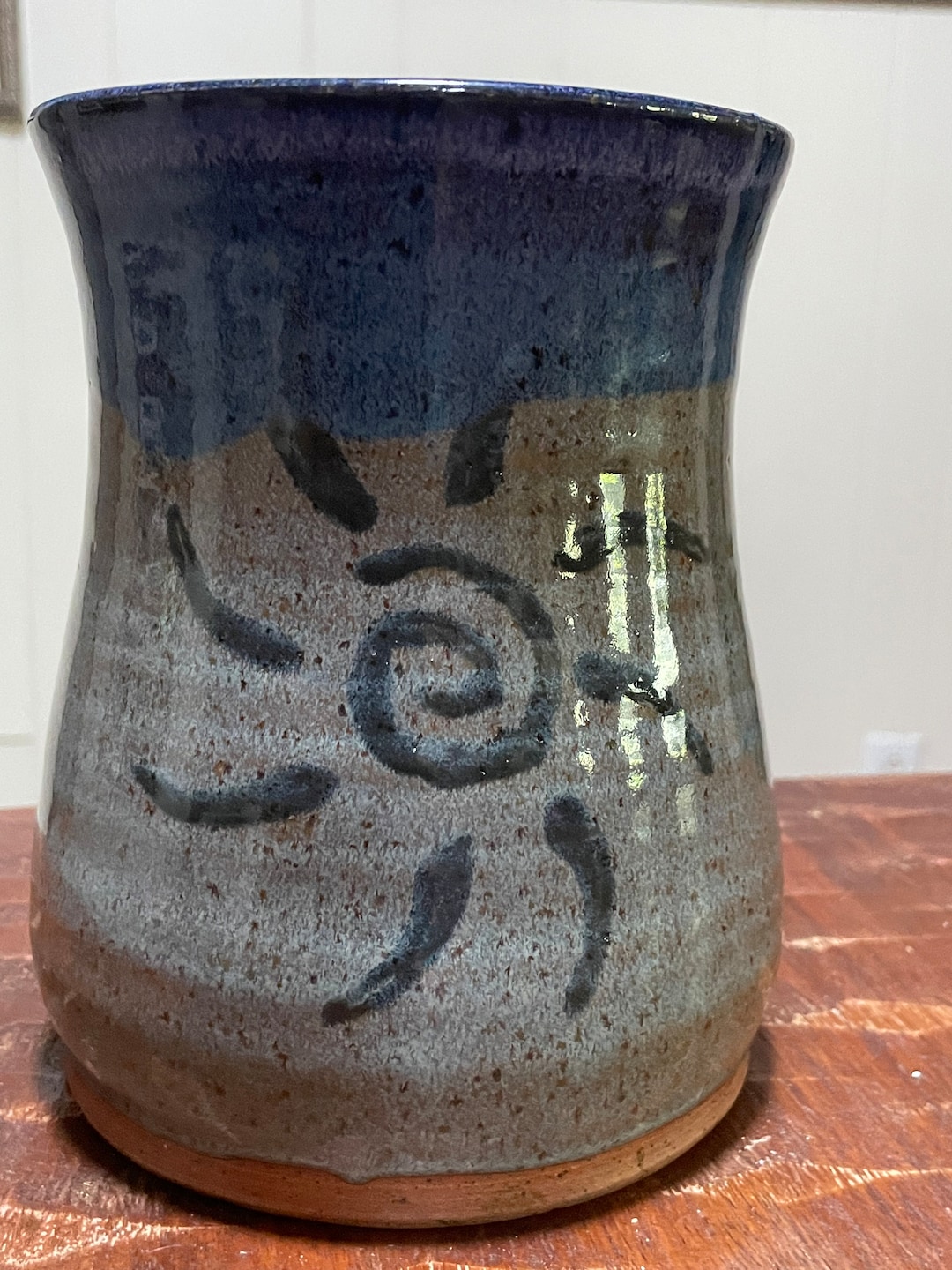 Handmade Pottery Vase Ceramic Stoneware Functional Blue - Etsy