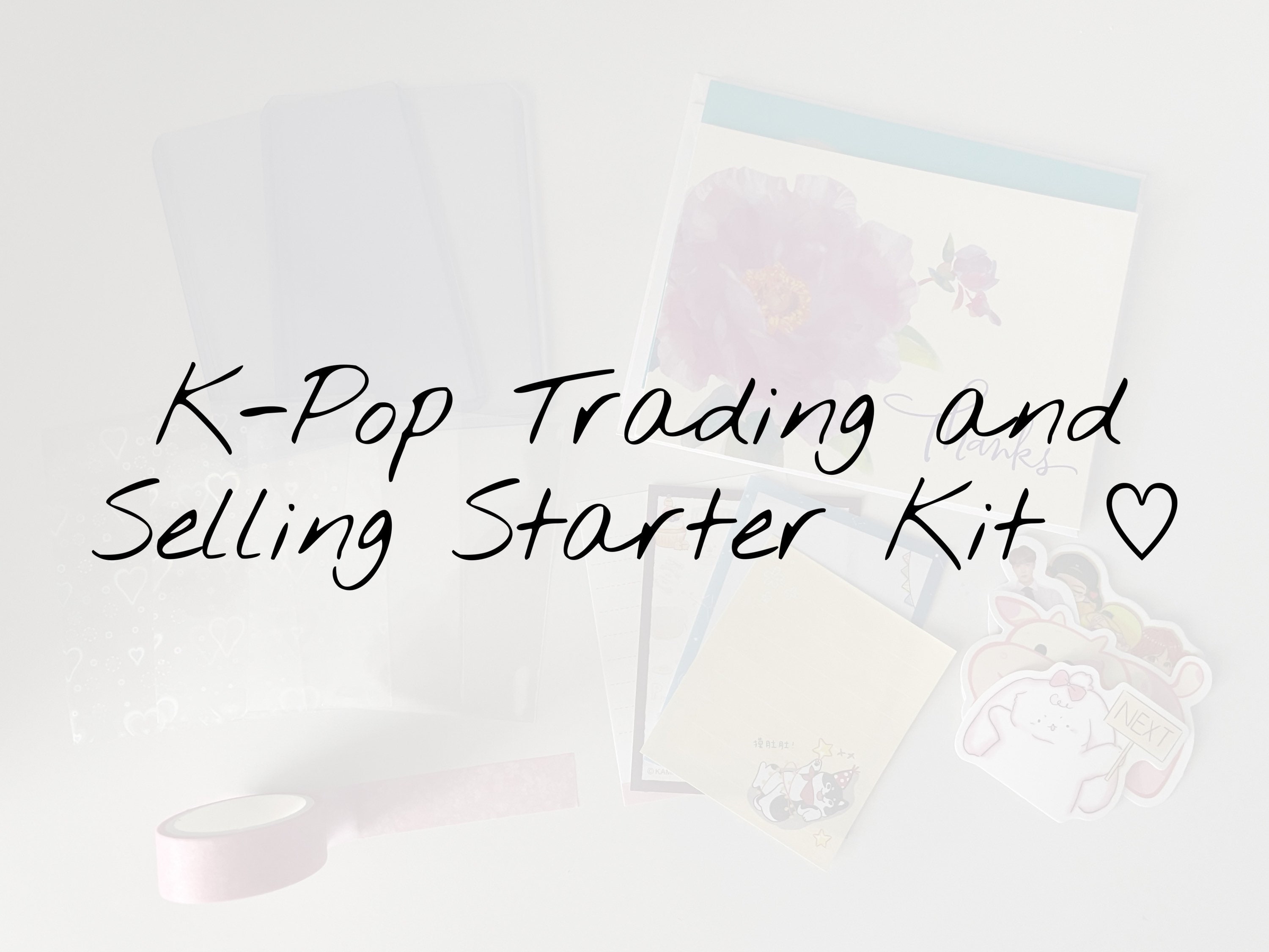 K-pop Trading and Selling Starter Kit - Etsy