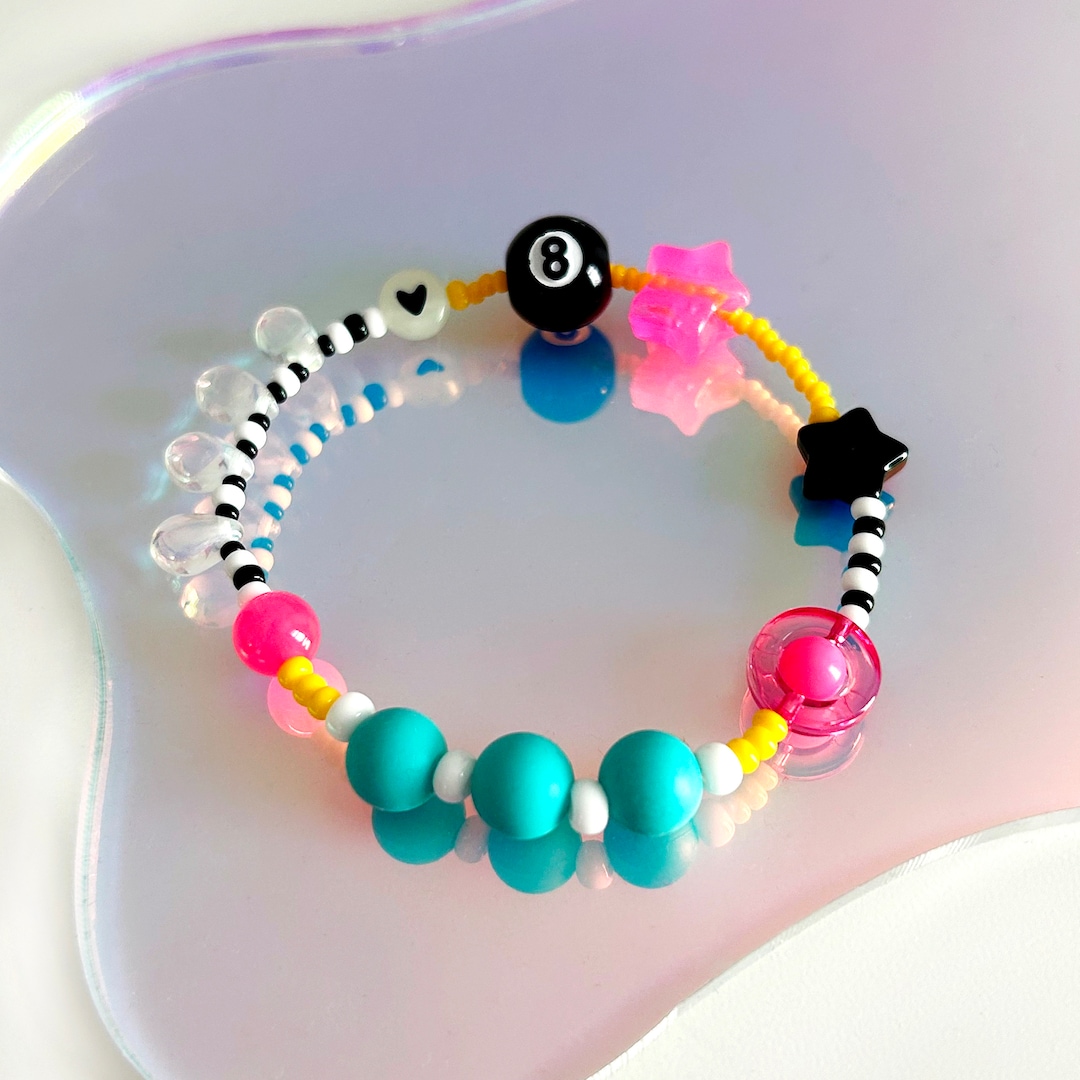 Sensory Fidget Bracelet. Sliding Star, Sliding 8 Ball, Spinner ...