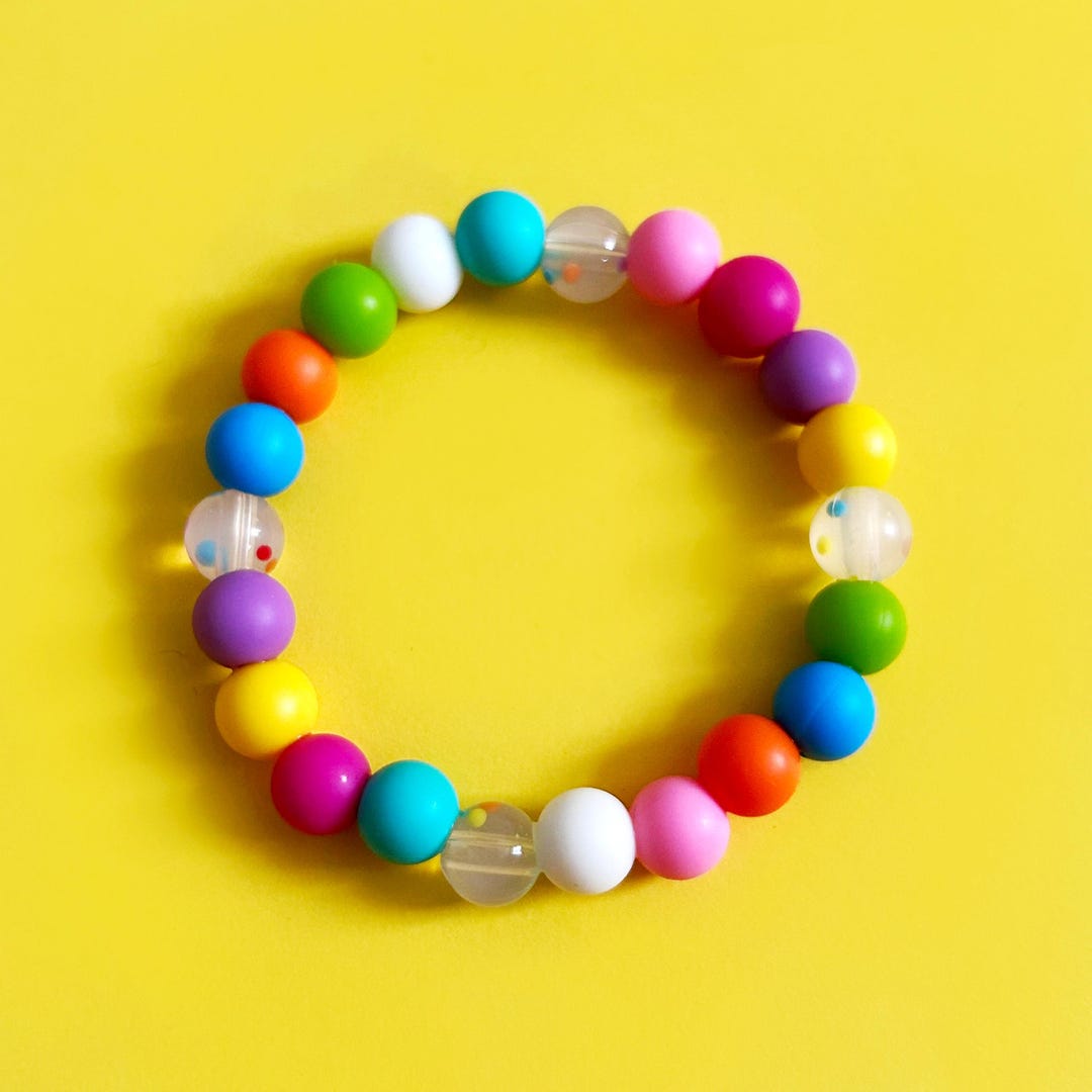 Silicone Bead Fidget Sensory Bracelet for Anxiety Relief/adhd Autism ...