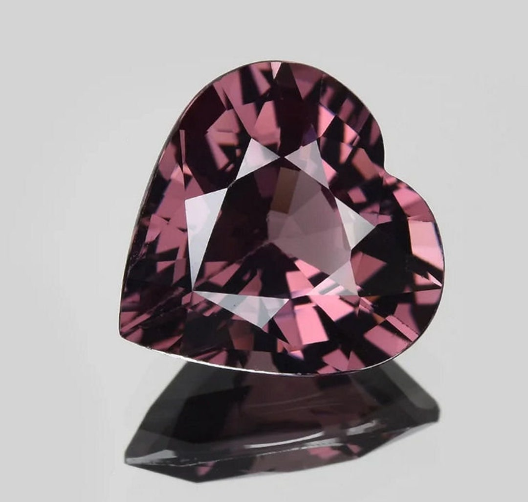 2.39ct Heart Cut Spinel: Pinkish Purple Master Cut Spinel - Etsy