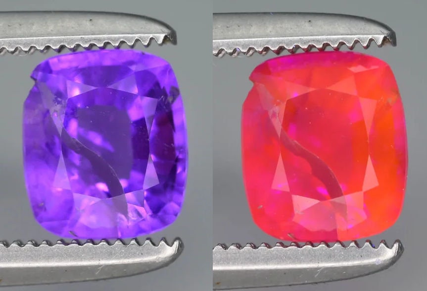 Rare Collectors Stone 1ct Hackmanite, Faceted Photoluminescent ...