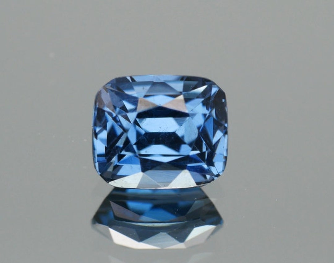 Natural Blue Spinel 1.1cts, Deep Blue, Nearly Flawless Cushion Cut ...