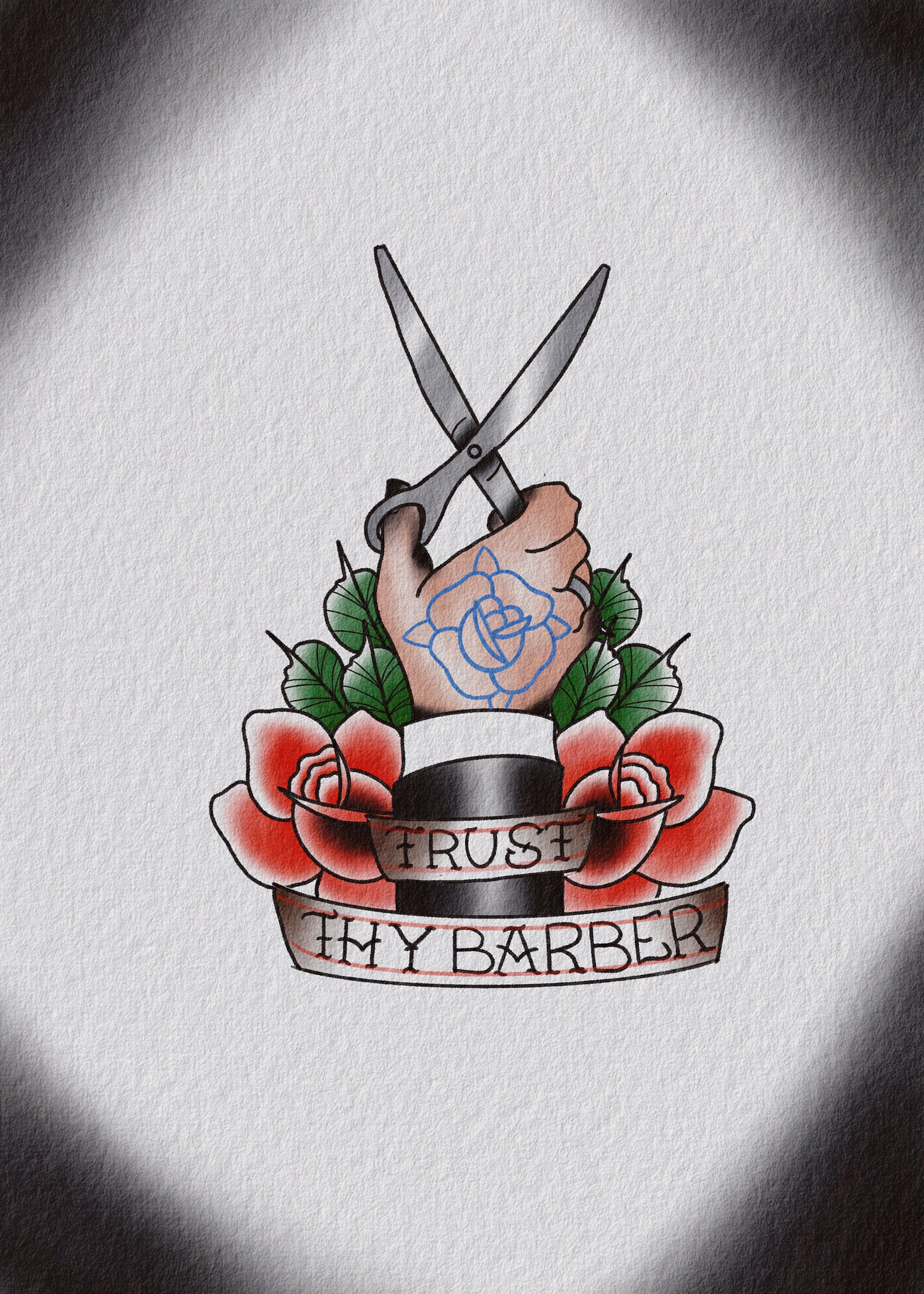 Barber Tattoo Designs