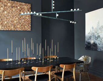 Linear Wall Art Wooden Wall Art Mosaic Extra Large Wall Art for Living ...