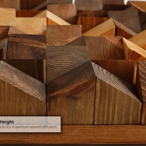 Sound Diffuser Static Acoustic Sound Panels, Wood Sound Diffuser, Sound ...