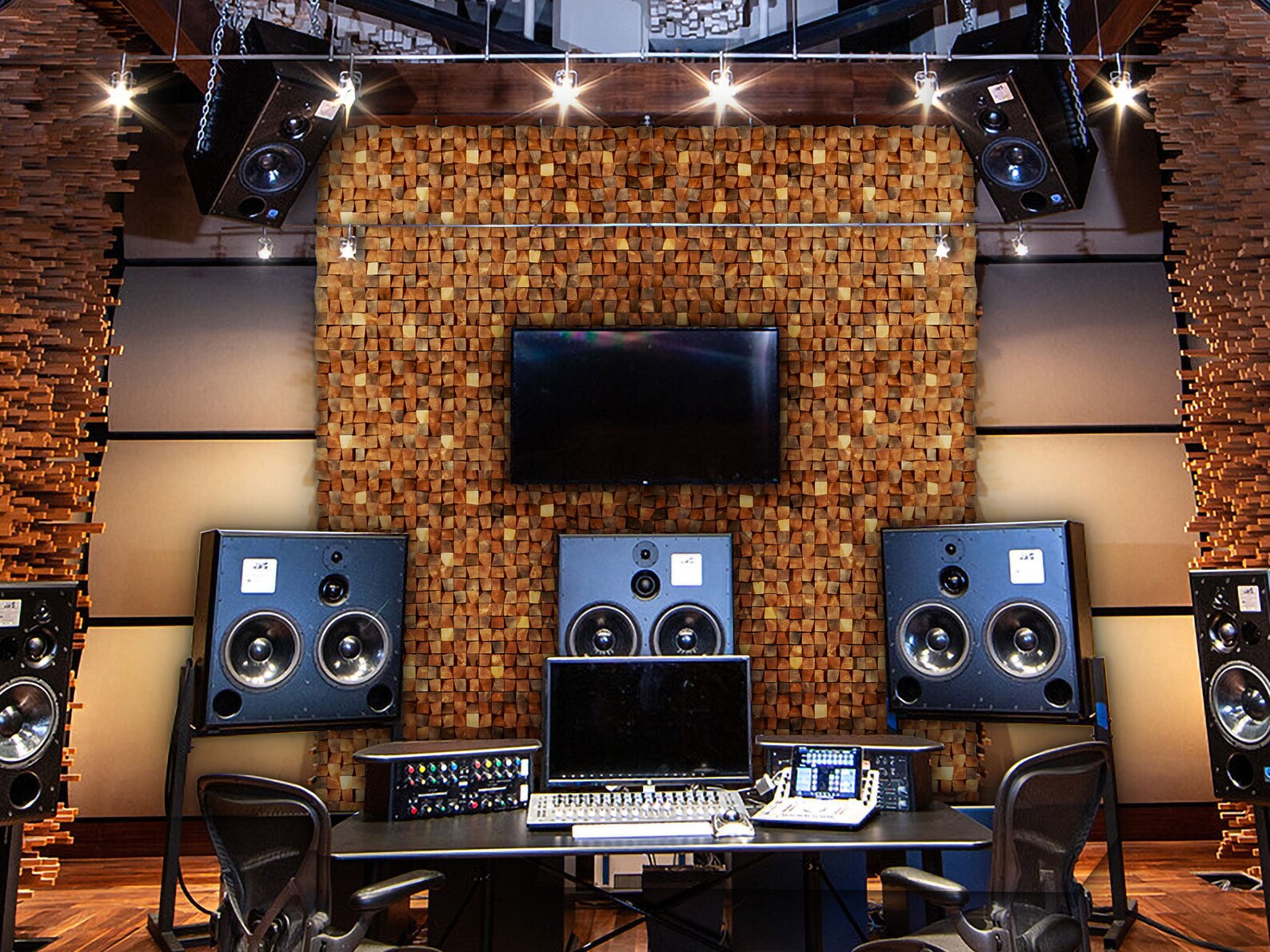 Sound Diffuser Static Acoustic Sound Panels, Wood Sound Diffuser, Sound ...